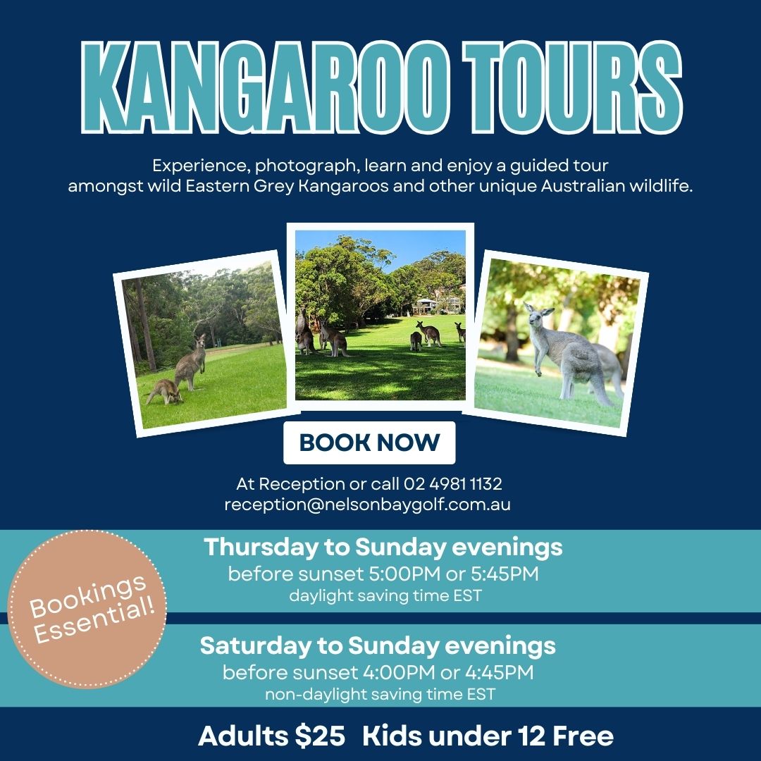 KANGAROO TOURS | Nelson Bay Golf Club